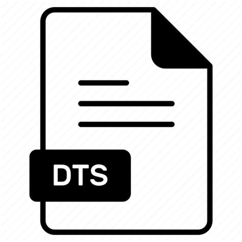 Dts File Format Page Document Sheet Paper Icon Download On