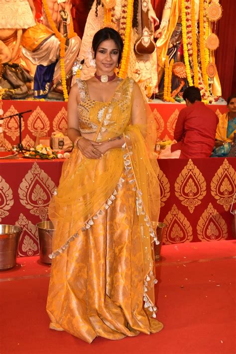 Pics Hema Malini Rani Kiara And Celebs Grace Durga Puja Celebration