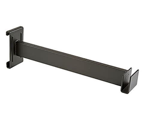 Gridwall Brackets Faceouts And Hooks Black 12 Inches Hangrail Bracket