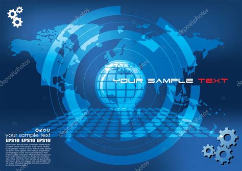 Blue Technical Background Stock Vector By ©sparkdesign 29021513