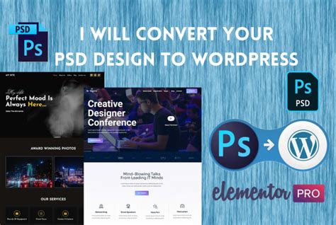 Convert Your Psd File To Wordpress Using Elementor Pro By Ssa Arnab Fiverr