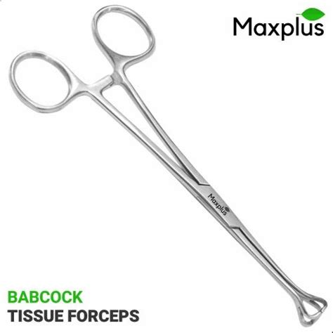 Stainless Steel Max Plus Babcock Tissue Forcep Ss Surgical Clamp