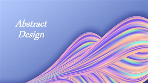 무지개 파스텔 물결 모양의 배경 홀로그램 색상 흐름 파도와 소용돌이 추상적 배경 포스터 또는 배너에 대한 트렌디 한 디자인 벡터