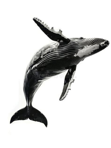 Side View Of A Humpback Whale In Motion Showcasing Its Massive Body