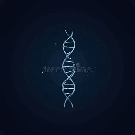 Abstract Dna Double Helix Structure Genetic Code Science Background Ai Generated Stock