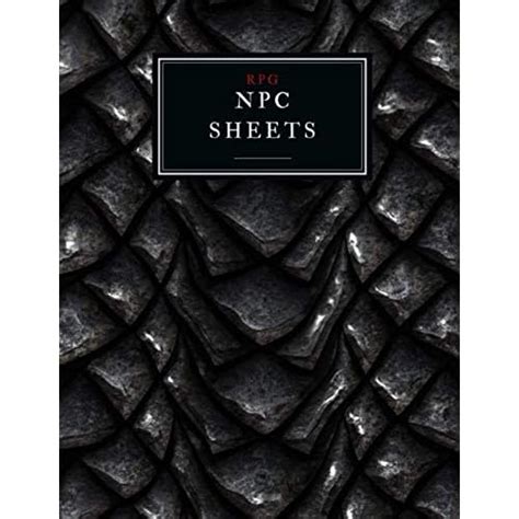 Npc Character Sheet Journal Create Record And Philippines Ubuy