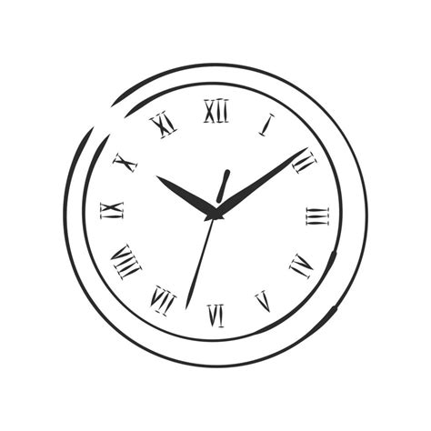 Wall Clock Vector Sketch 8917783 Vector Art At Vecteezy