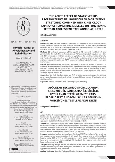 Pdf The Acute Effect Of Static Versus Proprioceptive Neuromuscular Facilitation Stretching