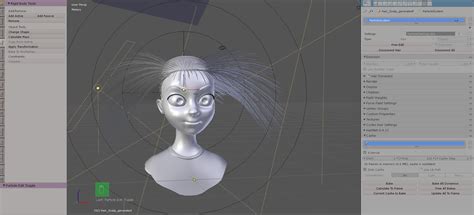 Apply Lock Hair Particles After Hair Dynamics Simulation Particles And Physics Simulations