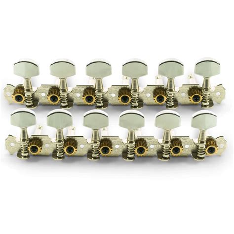 Wd 12 String 6 On A Plate Open Back Steel String Tuning Machines Chrome