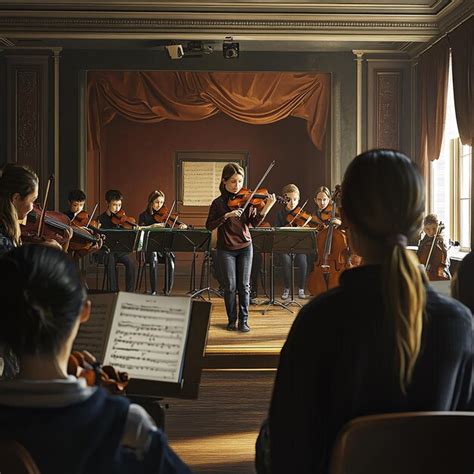 Students In Music And Performance Class Premium Ai Generated Image