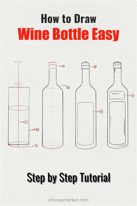 How To Draw A Bottle Easy Step By Step Guideline Artofit