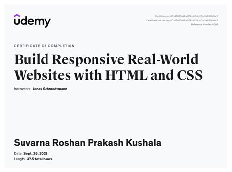 Webdevelopment Html Css Udemycourse Careerdevelopment Webdesign Roshan Suvarna
