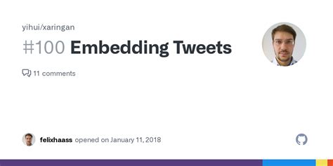 Embedding Tweets Issue Yihui Xaringan GitHub