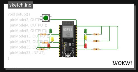 Traffic Light Copy Wokwi Esp32 Stm32 Arduino Simulator