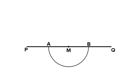 Draw Any Line Segment PQ Mark Any Point M On It Through M Draw