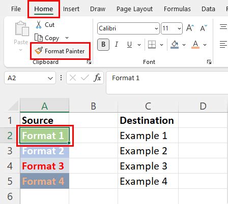 How To Use Format Painter In Excel How To Excel