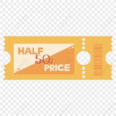 오렌지 대각선 바우처 바코드 일러스트배너우아한기하 Png 일러스트 무료 다운로드 Lovepik