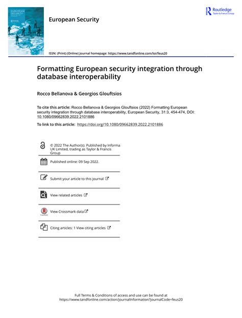 Pdf Formatting European Security Integration Through Database