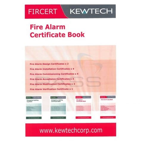 Kewtech Fircert A4 Fire Certificate Pad Internet Electrical