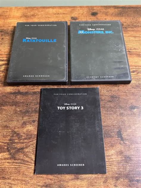 Disney Pixar Animation Fyc Dvd Lot Toy Story Monsters Inc
