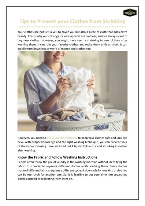 Ppt Tips To Prevent Your Clothes From Shrinking Powerpoint Presentation Id11856257