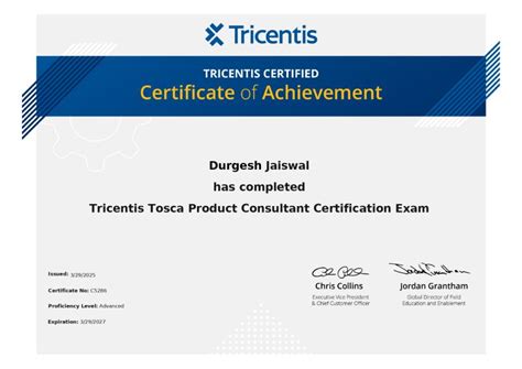 Tricentistosca Testautomation Toscacertified Qualityassurance