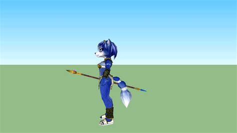 Krystal From Starfox Adventures 3d Model