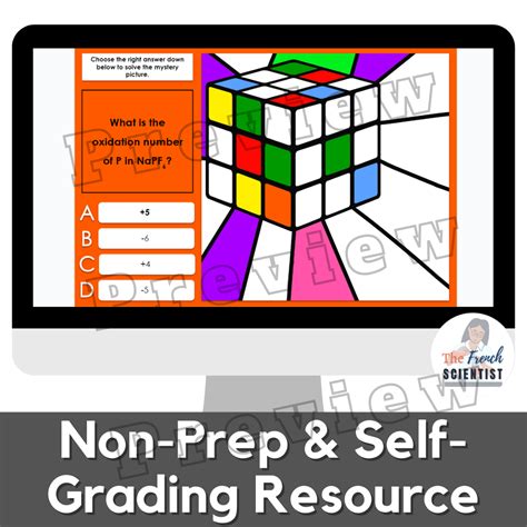 Chemistry Redox Assigning Oxidation Numbers Mystery Picture Digital Game Made By Teachers