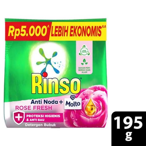 Jual Rinso Molto Deterjen 195g Shopee Indonesia