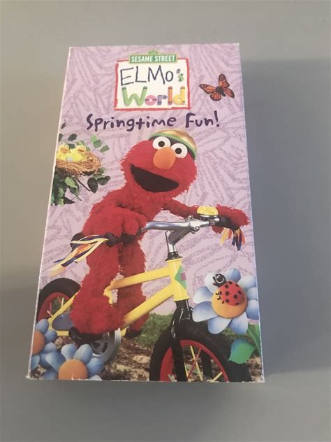 Elmos World Springtime Fun Vhs Vcr Video Tape Used Sesame Street