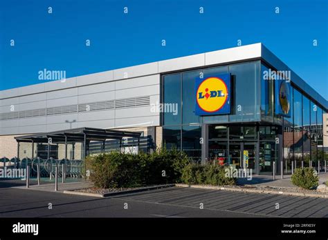 Exterior View Of A Lidl Supermarket Lidl Is A German International