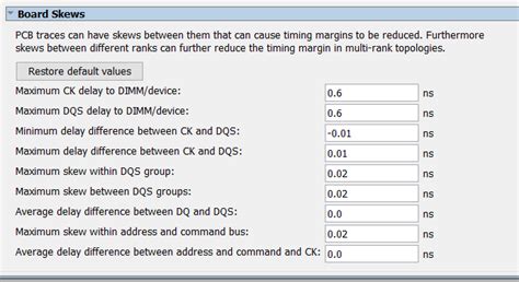 Boardskewparameterinddr3controller Intel Community