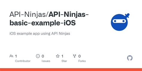 Github Api Ninjasapi Ninjas Basic Example Ios Ios Example App Using