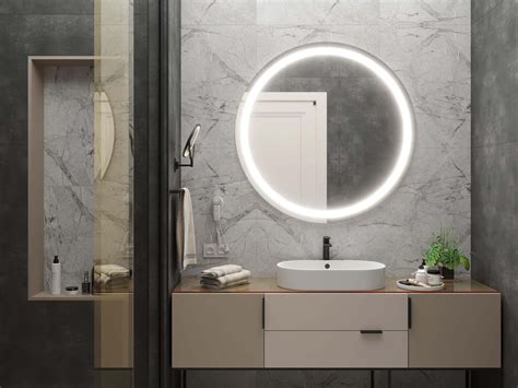 ᐉ Дзеркало Dim Dzerkal Talio з Led підсвіткою 80х80 см 12890 • Краща