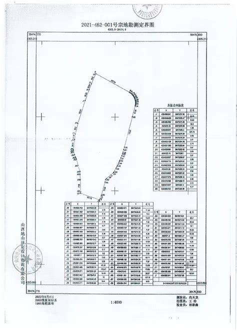 五台山石咀镇射虎川住宅安置区项目用地规划许可宗地勘测定界图