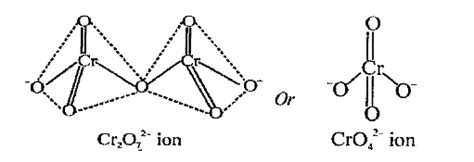[punjabi] Explain The Structure Of Cr2o7 2