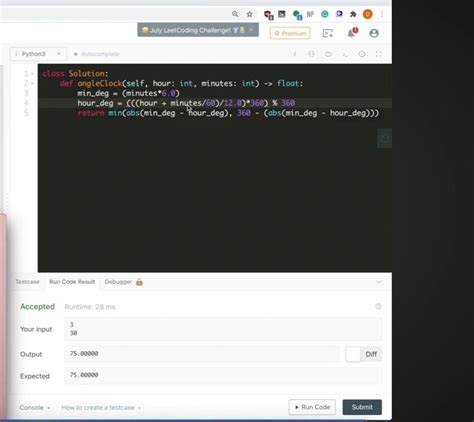 day 39 of coding challenge calculating the clock angle kanimozhi janarthanan posted on the
