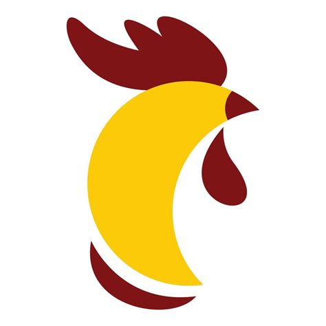 Cock Head Logo Flat Style 14622627 Vector Art At Vecteezy