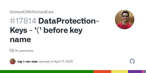 Dataprotection Keys Before Key Name · Issue 17814 · Orchardcmsorchardcore · Github