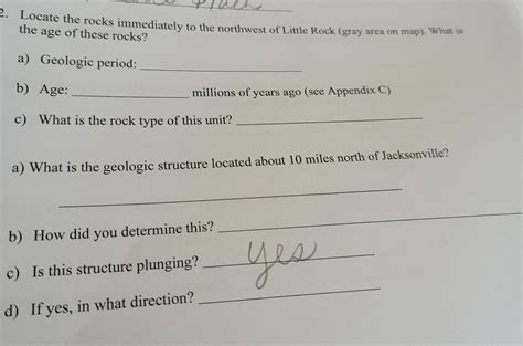 Locate The Rocks Immediately To The Northwest Of