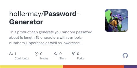 github hollermay password generator this product can generate you