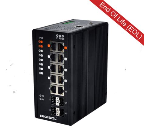 Digisol 8 Port Poe Gigabit Unmanaged Switch With 2 Uplink Ports Dg