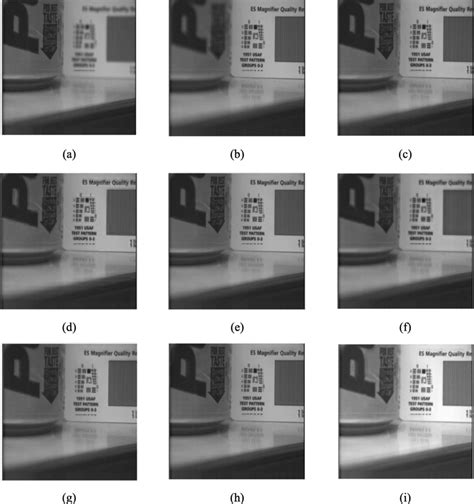 The Fusion Experiment On Multi Focus Images A The Left Focus Image B Download Scientific