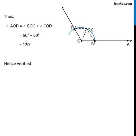 Construct An Angle Of Using Compass Ex