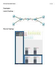 ITN Final Skills Exam Lab Document Docx ITN Final Skills Exam Topologies Logical