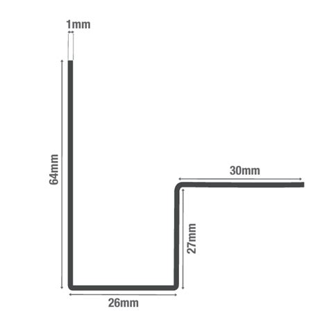 Cladco Fibre Cement Cladding Wall End Profile Trim 3m