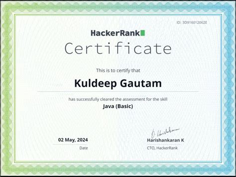 Kuldeep Gautam On Linkedin Happy To Share That I Have Successfully Completed The Java Basic