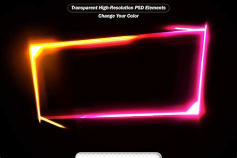 Premium Psd Glow Frame Background