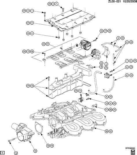 Saturn Vue L Engine Asm 3 0l V6 Intake Manifold And Throttle Body L81